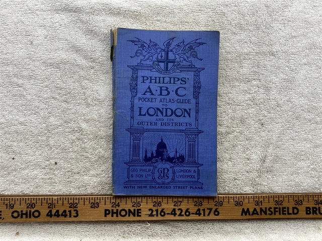 PHILIPS ABC POCKET Atlas-Guide to London & its Outer Districts with ...