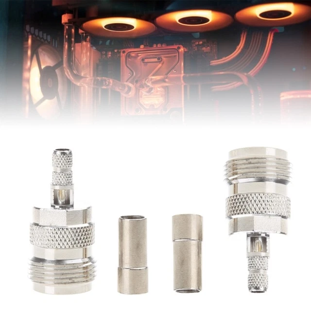 N TYPE CONNECTOR N Female Adapter Connectors RG58 RG142 RG400 for Radio ...