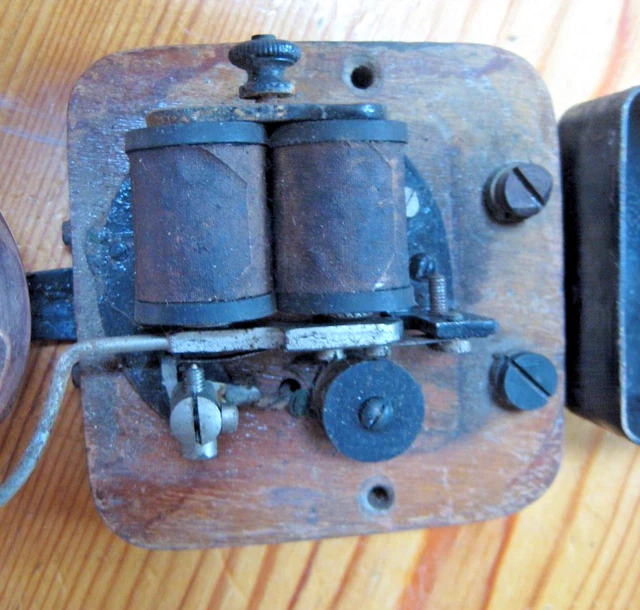 ORIGINAL VINTAGE ELECTRIC GPO No56D E30 235 BRASS TELEPHONE EXTENSION ...