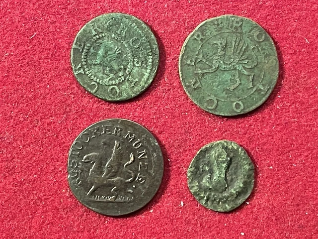 ROSTOCK, STADT, VIER Kleinmünzen. EUR 1,00 - PicClick DE