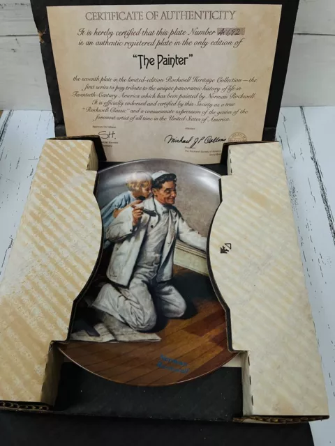 1983 NORMAN ROCKWELL Collector Plate The Painter Knowles $199.00 - PicClick 1983 NORMAN ROCKWELL Collector Plate The Painter Knowles $199.00 - PicClick