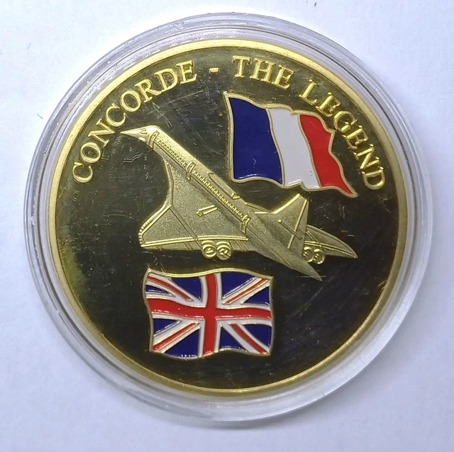 CONCORDE THE LEGEND History Of Aviation Milestones In Flight Gold Coin ...