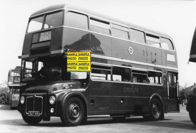LONDON TRANSPORT B&W Bus Photograph-CRL 4 (RMC 4) Chiswick Works £1.16 ...