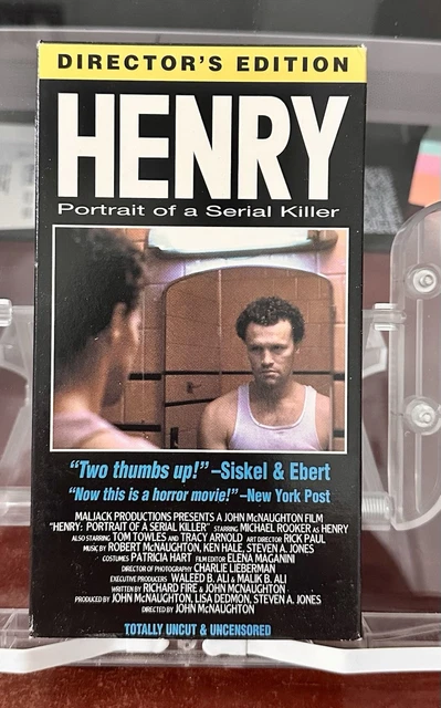 HENRY PORTRAIT OF a Serial Killer VHS Tape 1990, Director's Edition ...