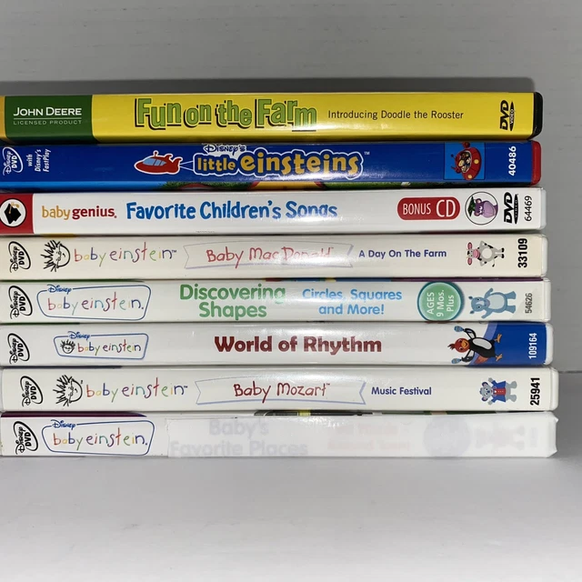 LOT 8 KIDS/BABIES DVDs John Deere, Baby Einstein, Little Einsteins ...