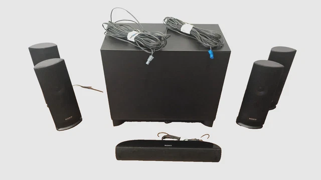 SONY 5.1 SURROUND sound speakers - models SS-CTB111, SS-TSB111 (x4), SS ...