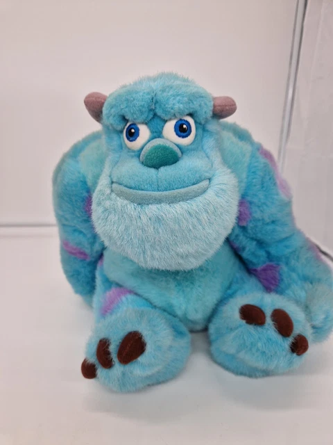 DISNEY STORE MONSTERS Inc SULLY Plush 12" Sitting Blue Purple ...