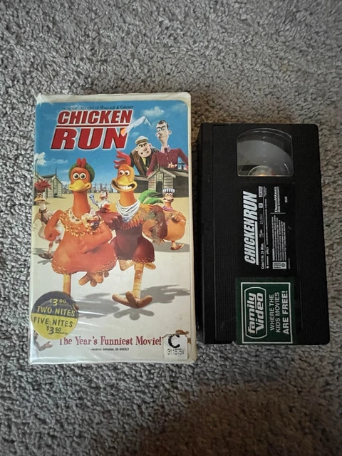 CHICKEN RUN VHS 2000 Vintage DreamWorks Kids Animated Cartoon £9.22 ...