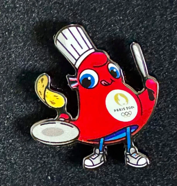 PARIS 2024 OLYMPIC Games. Internal Pin Worn By The Cooks/Chefs, Mascot ...
