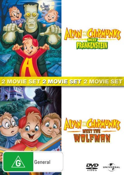 ALVIN AND THE Chipmunks Meet Frankenstein/Meet the Wolfman 2 disc set ...