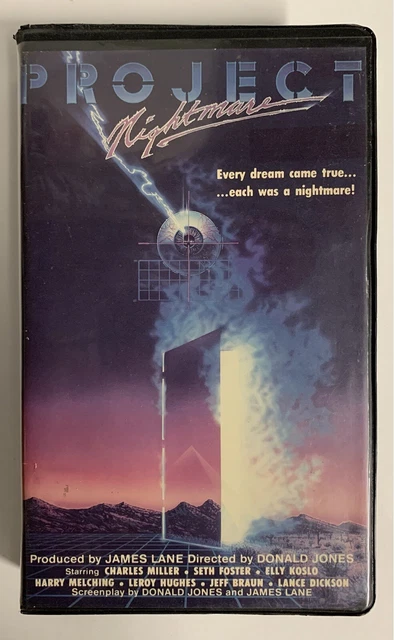 PROJECT NIGHTMARE VHS Horror Sci-Fi Strange 1987 Rare Academy Big Box ...