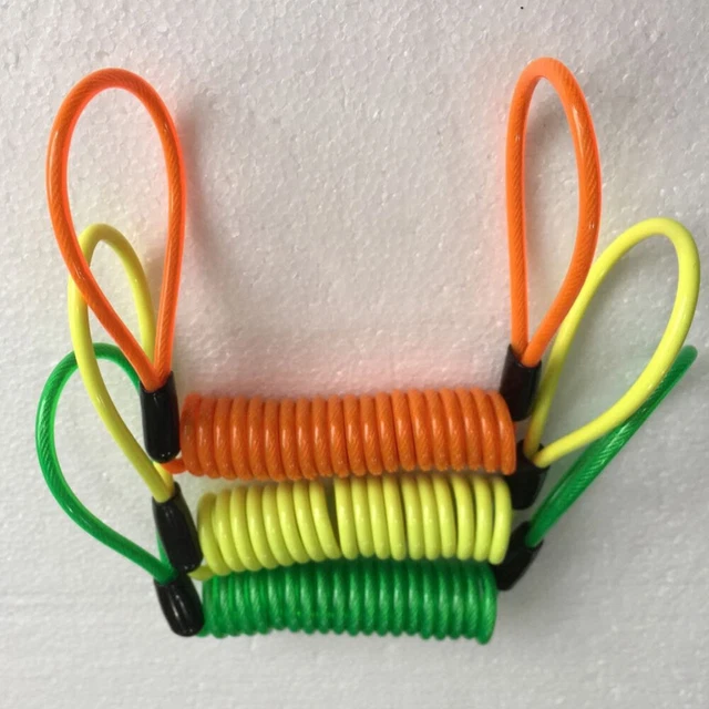 BIKE SPRING WIRE Rope Motorcycle Reminder Cable Wheel Lock Sewing £6.55 ...