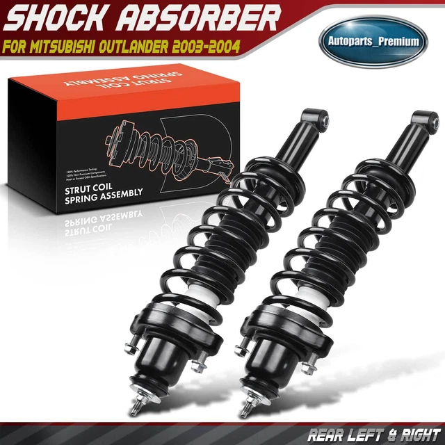 2x Rear Complete Strut And Coil Spring Assembly For Mitsubishi Outlander