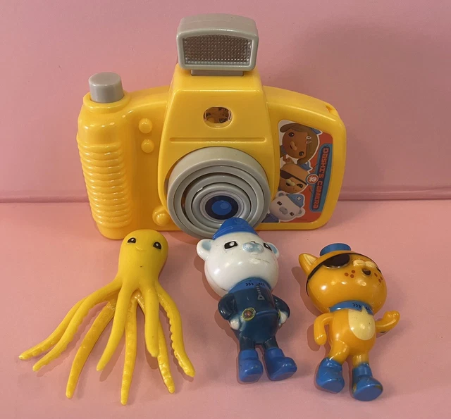 OCTONAUTS CAMERA FIGURES And Yellow Octopus Magazine Figure Toy £12.90 ...