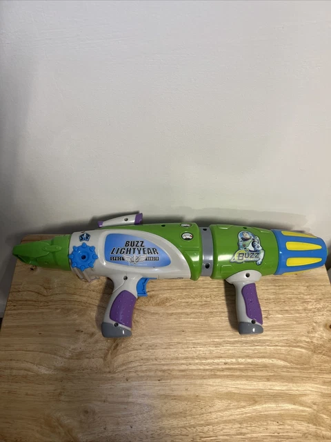 DISNEY TOY STORY Buzz Lightyear Space Ranger Foam Ball Launcher Gun ...