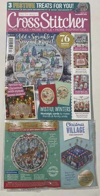CROSS STITCHER MAGAZINE Issue 429 December 2025 complete with gift £12. ...