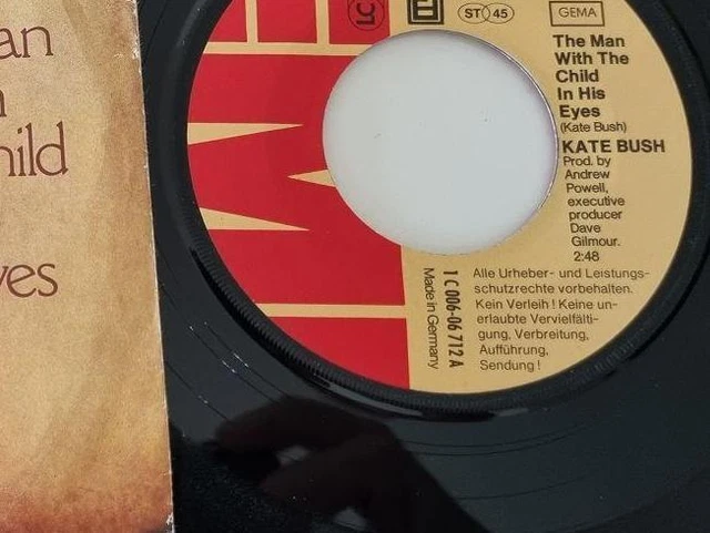 KATE BUSH - The man with the child in his eyes 7'' Vinyl Germany EUR 18 ...