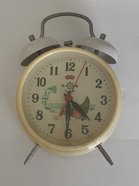 VINTAGE HELM ALARM CLOCK Chicken Bobs Head To The Second Hand: Parts ...