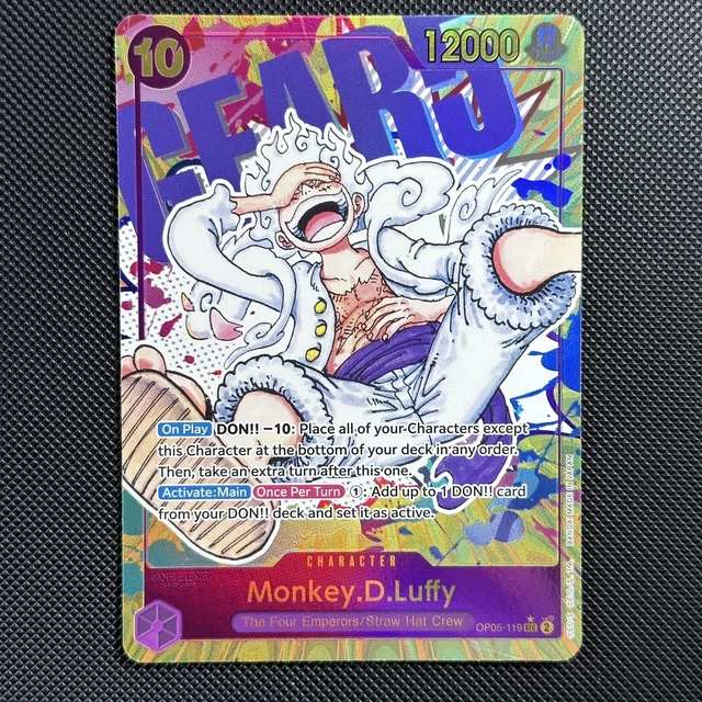 MONKEY.D.LUFFY OP05-119 SEC Alt Art One Piece Gear 5 Awakening Of The ...