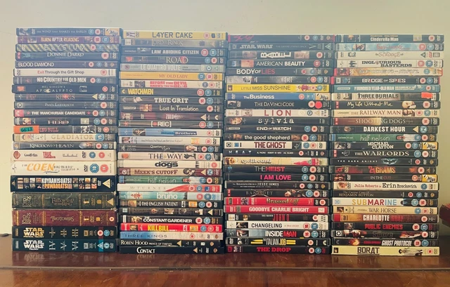 113 Classic Films Collection Dvds Job Lot Bundle Raging Bull Star Wars Movies £5500
