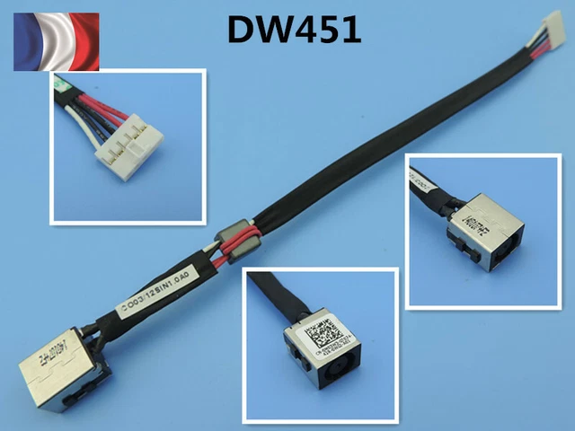DC JACK FOR Dell Inspiron 15 5548 Power Supply Connector With Cavo Port ...