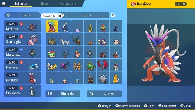 POKÉMON KORAIDON #399 Pokémon Karmesin violet écarlate violet Nintendo ...