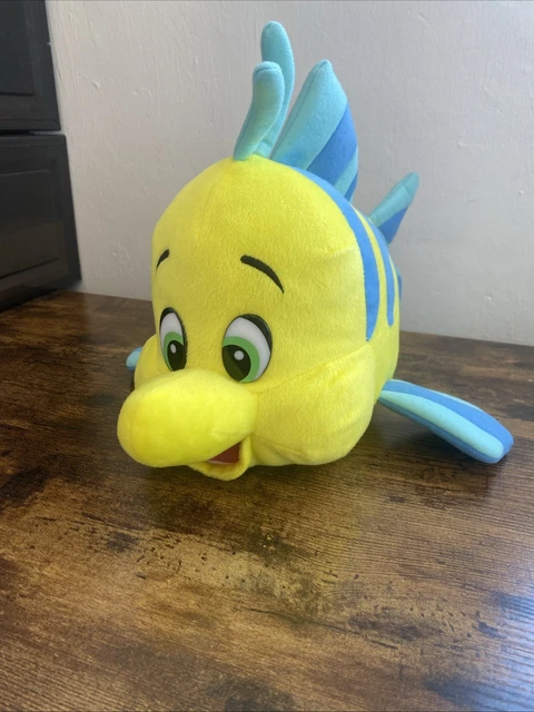 DISNEY ON ICE Flounder Little Mermaid Plush Stuffed Animal Teddy 13” £ ...