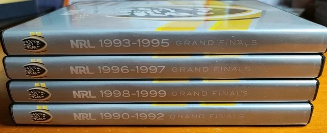 NRL GRAND FINALS 🏈 Lot Of 4 Dvds 🏈 1990-1992, 1993-1995, 1996-1997 ...
