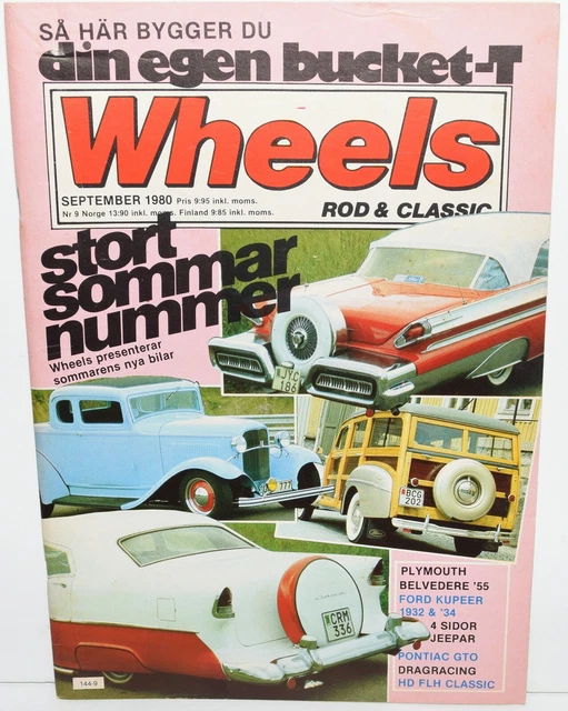 MAGAZINE MOTO VINTAGE septembre 1980 roues hot rod et voiture classique ...