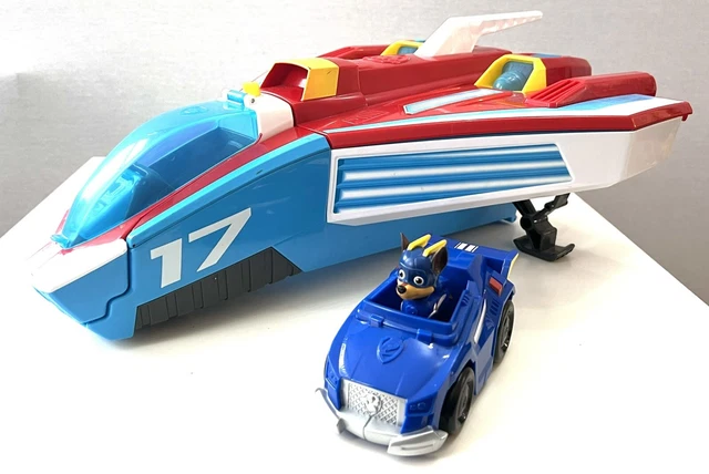PAW PATROL MIGHTY Jet Airplane With Mighty Pups Chase Car & Figure ...