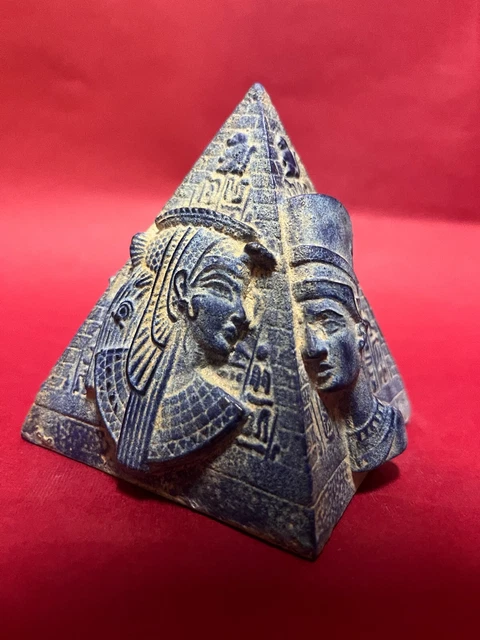 ANCIENT EGYPTIAN PYRAMID Statue Antiquities Rare Pharaonic Hieroglyphs ...
