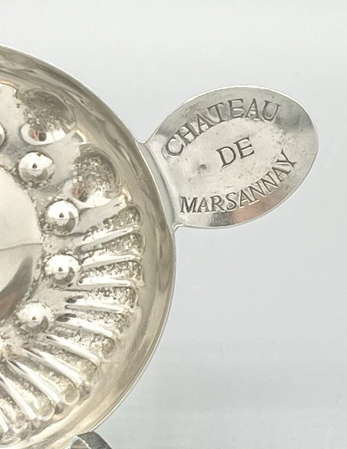 TASTEVIN EN MÉTAL argenté, Château de Marsannay, XXème EUR 20,00 ...