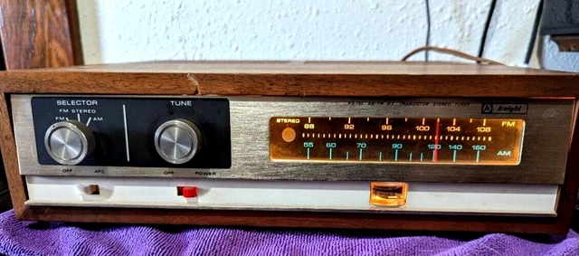 VINTAGE KNIGHT KG-765 AM/FM MX Transistor Stereo Tuner Model KG-765 (T ...