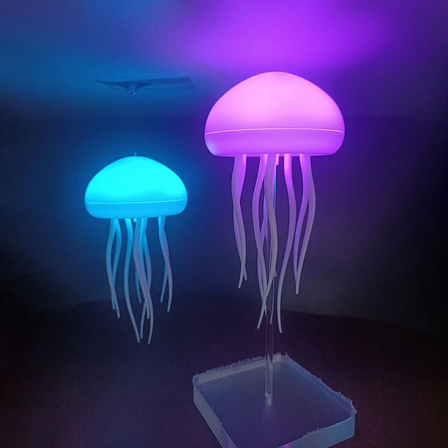 JELLYFISH LAMP WITH Dancing Legs Jellyfish Night Light Rechargeable RGB Gradient £11.39 ...