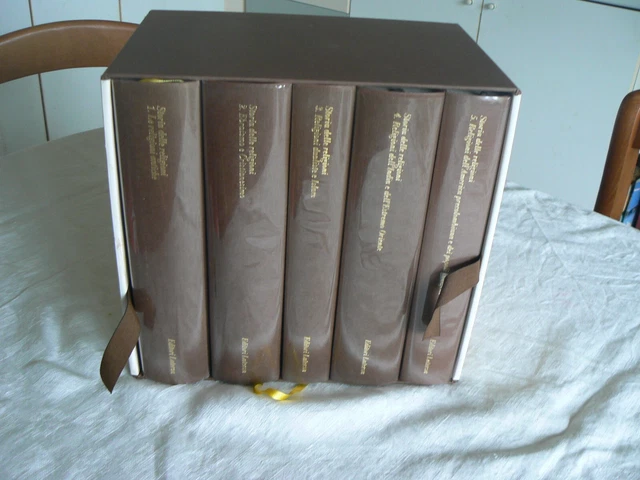 STORIA DELLE RELIGIONI, GIOVANNI FILORAMO, 5 volumi in cofanetto ...