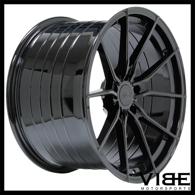 20& VERTINI RF1.2 Gloss Black Concave Wheels Rims Fits Nissan Maxima ...