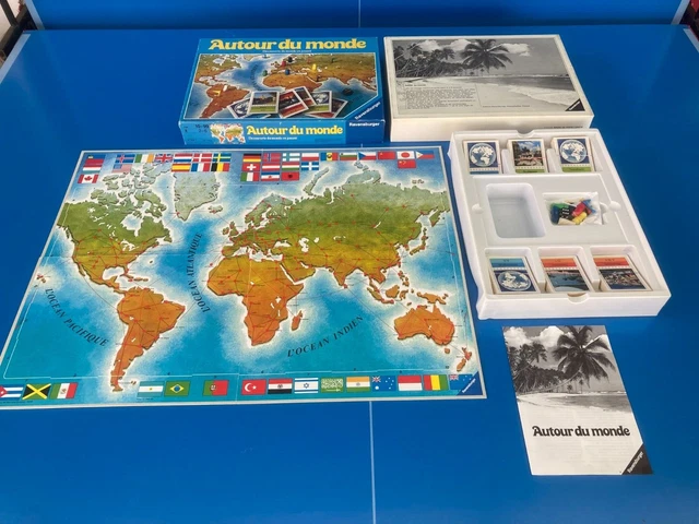 RAVENSBURGER VOYAGE AUTOUR du Monde en France Jeu Société Plateau ... RAVENSBURGER VOYAGE AUTOUR du Monde en France Jeu Société Plateau ...