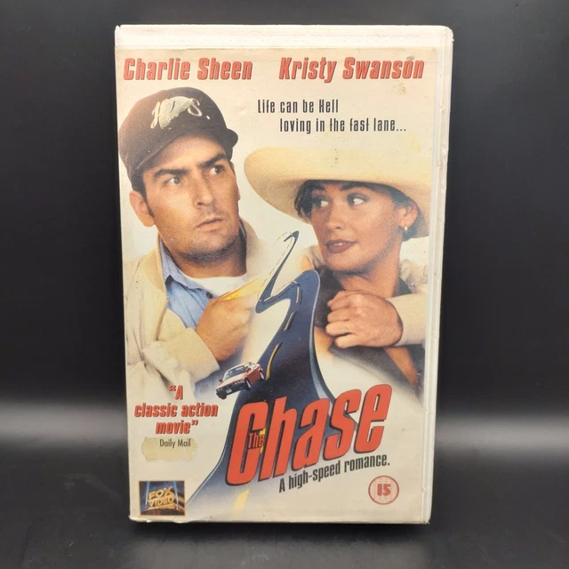 THE CHASE (1994) Charlie Sheen Kristy Swanson FOX Ex Rental Big Box VHS ...