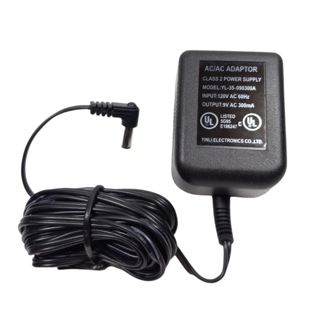 9V / 300MA AC/AC Adaptateur Classe 2 Alimentation Électrique YL-35 ...