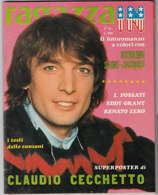 RIVISTA RAGAZZA IN Anni '80 Renato Zero, Poster di Claudio Cecchetto ...