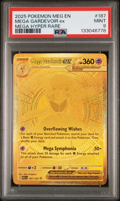 2025 POKEMON MEG En-Mega Evolution Mega Hyper Rare #187 Mega Gardevoir ...