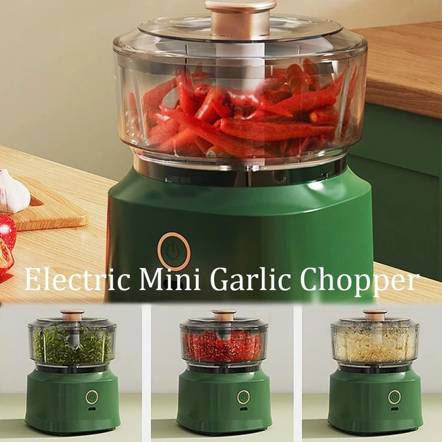 +ELECTRIC MINI GARLIC Chopper Kitchen Multifunctional Meat Grinder S0V1 ...