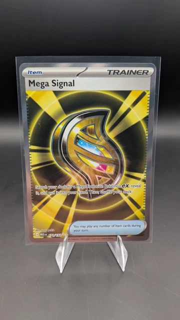 POKÉMON TCG MEGA Evolutions Mega Signal Trainer Card 171/132 Ultra Rare ...