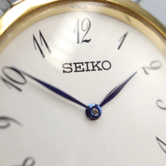 OROLOGIO SEIKO DONNA Due Toni Acciaio Inox 7N00-0BM0 Quadrante Texture ...