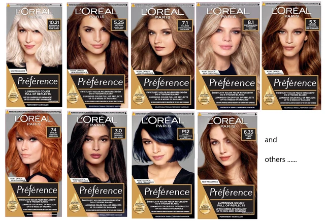 L'OREAL L'ORÉAL LOREAL Paris Préférence Preference Hair Dye color £18. ...