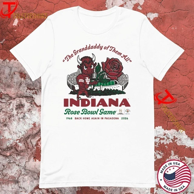 INDIANA HOOSIERS 2026 College Football Playoff Rose Bowl T-Shirt Unisex ...