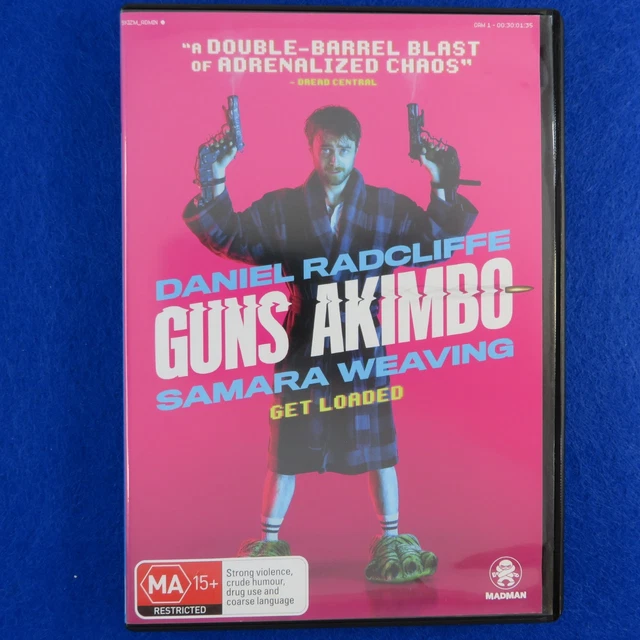 GUNS AKIMBO - Daniel Radcliffe - DVD - Region 4 - Fast Postage !! $12. ...