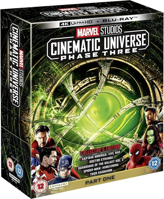 MARVEL CINEMATIC UNIVERSE Phase Three - 4K BOXSET - NEW SEALED MINOR ...