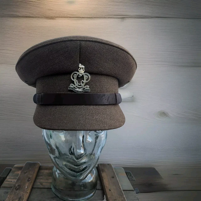 QRH OFFICERS NO2 Uniform Peak Cap The Queens Royal Hussar's FAD & Hat ...