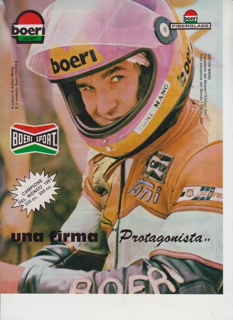 ADVERTISING PUBBLICITÀ CASCO MOTO BOERI SPORT 81 VINTAGE HELMET ...